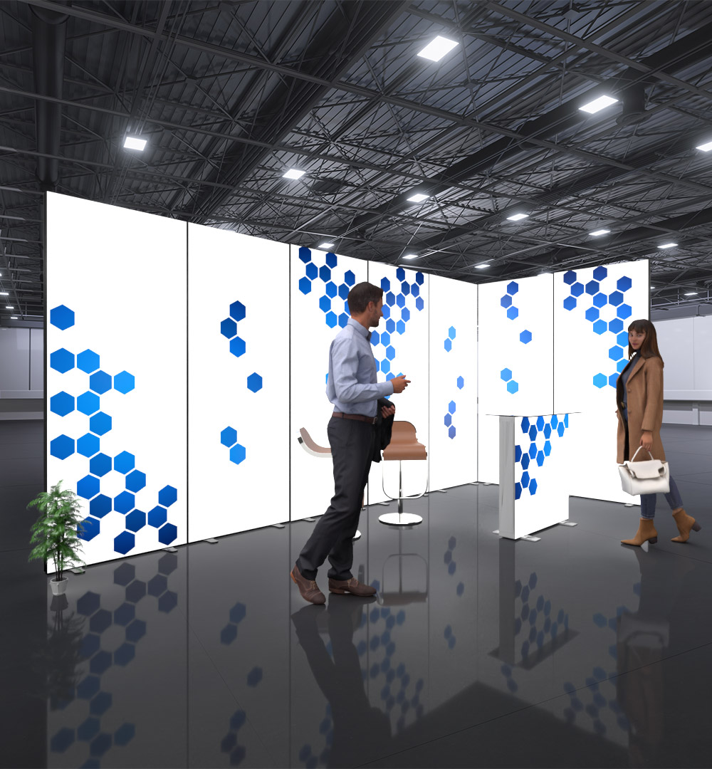 LED Messestand kaufen | beleuchtet für Messe & Events