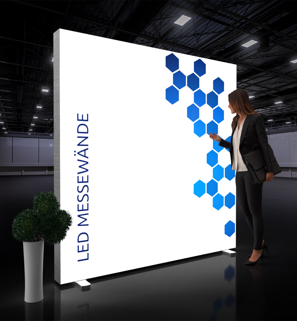 LED Messewand - beleuchtete Messewände in großer Auswahl