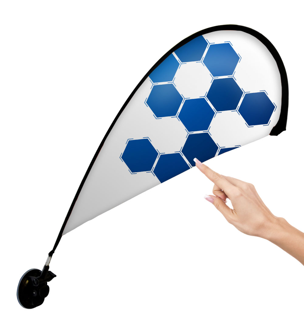 Kleines Beachflag als Tischaufsteller oder fürs Fenster