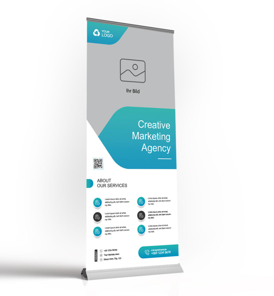 20 kreative Roll-up Design Ideen - Displayhersteller.de